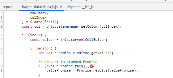 Date field change without value in report builder cause js error and ...