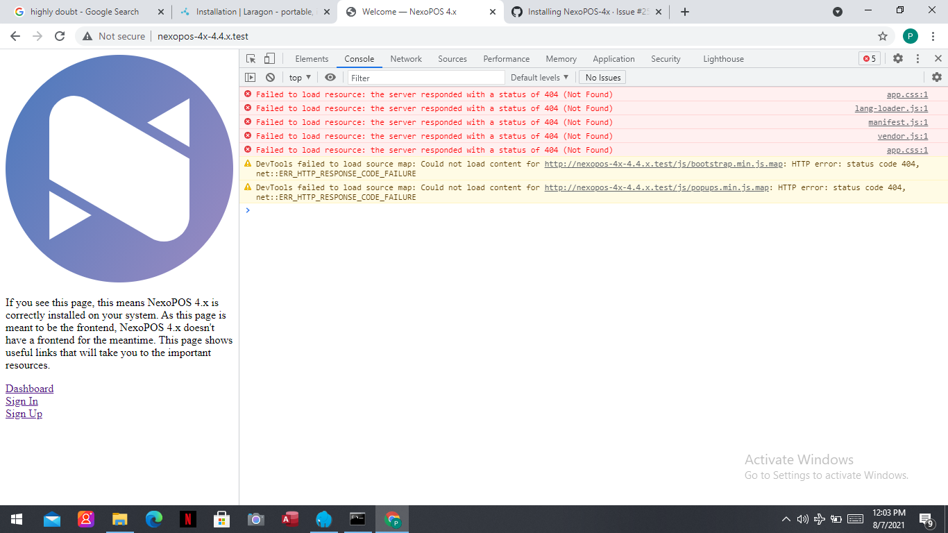 Installing NexoPOS-4x · Issue #255 · Blair2004/NexoPOS · GitHub