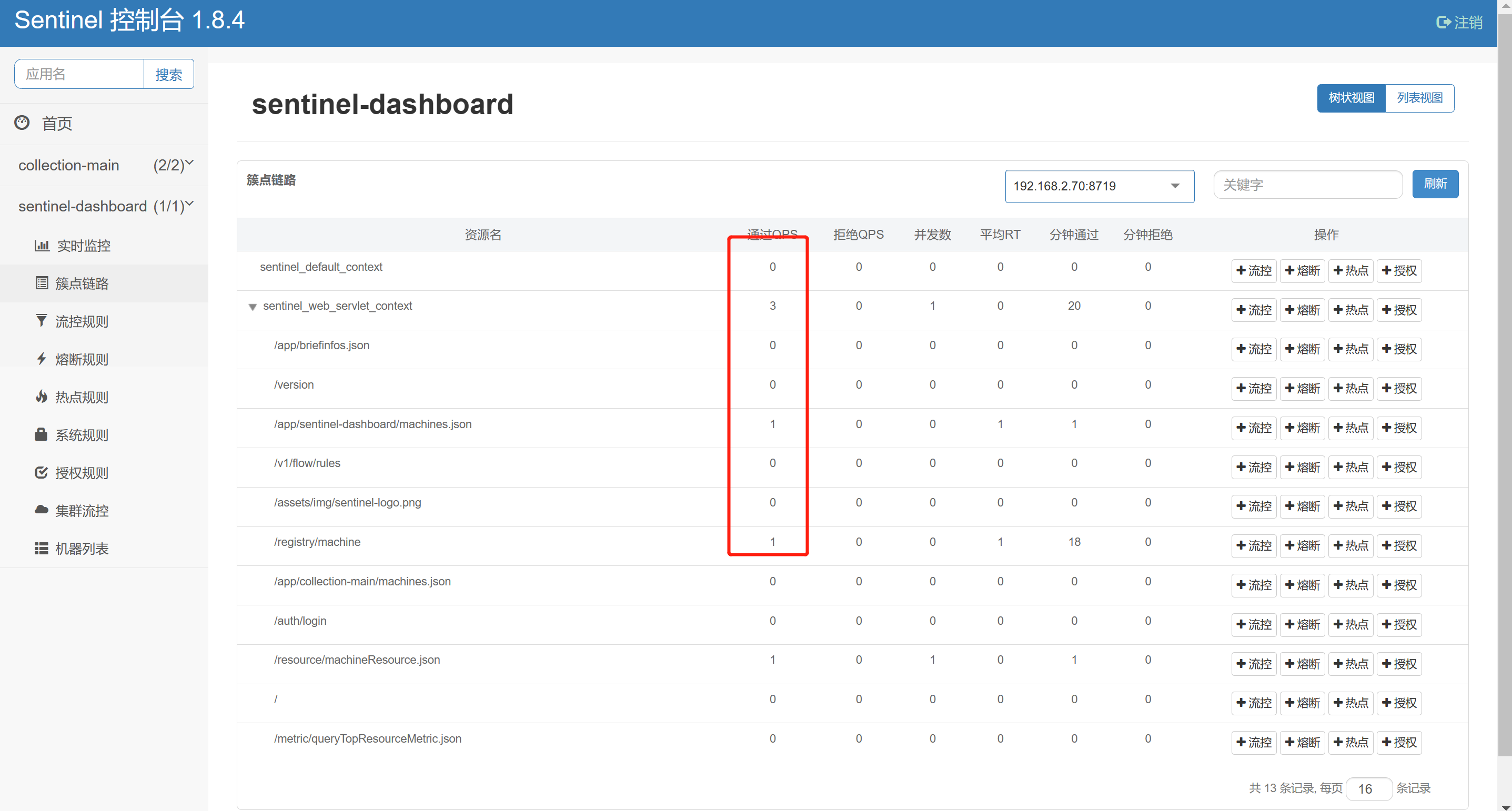 Sentinel 控制台 1.8.6 实时监控数据统计问题等 · Issue #3077 · alibaba/Sentinel · GitHub
