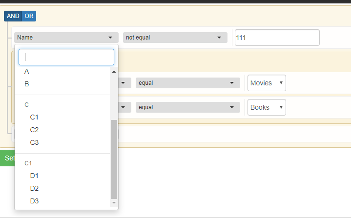 Create Collapsable Optgroup · Issue #786 · mistic100/jQuery-QueryBuilder · GitHub