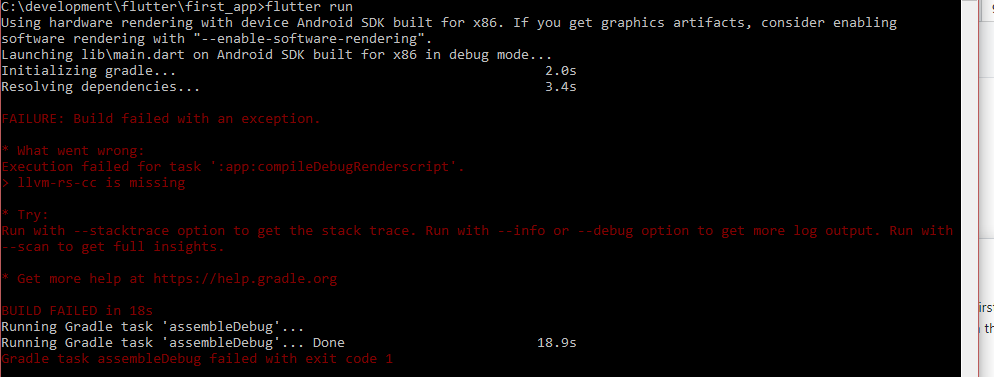 "llvm-rs-cc" is missing · Issue #44179 · flutter/flutter · GitHub