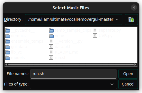 Ubuntu: Unreadable Text in File Browser · Issue #542 · Anjok07/ultimatevocalremovergui · GitHub
