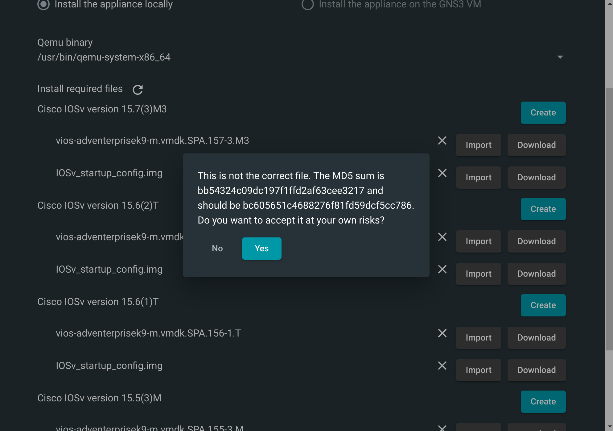 Verify MD5 checksum before uploading · Issue #983 · GNS3/gns3-web-ui · GitHub
