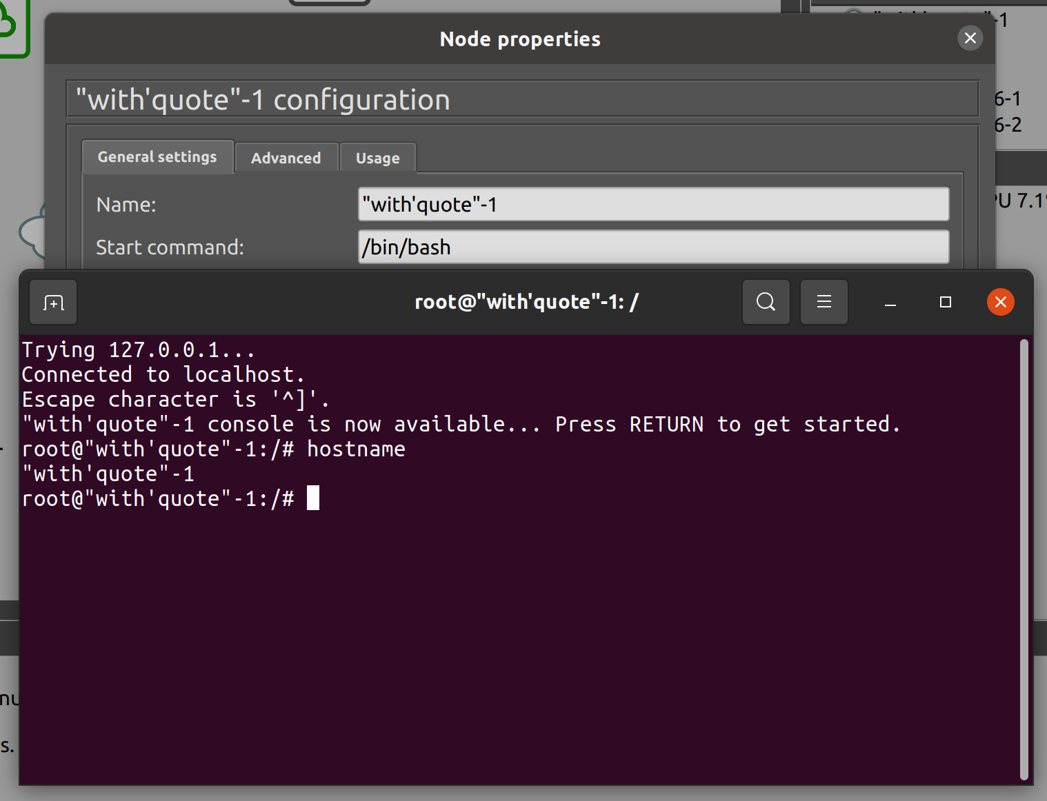 bug with the names with quote in Docker VM with systemd · Issue #2054 · GNS3/gns3-server · GitHub