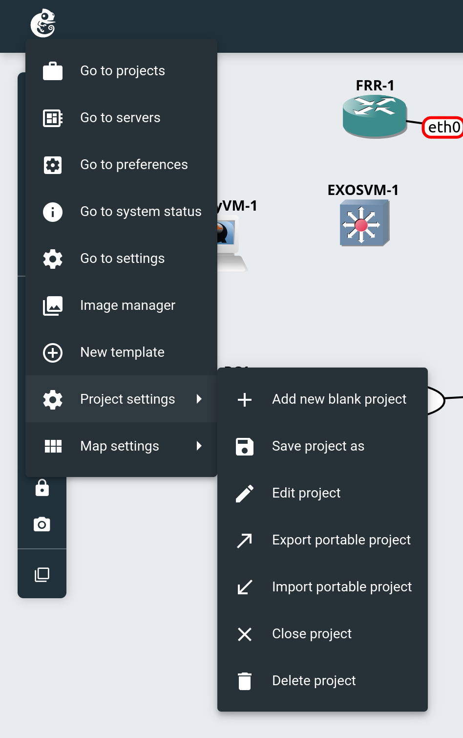 Project export with customizable settings · Issue #1323 · GNS3/gns3-web ...