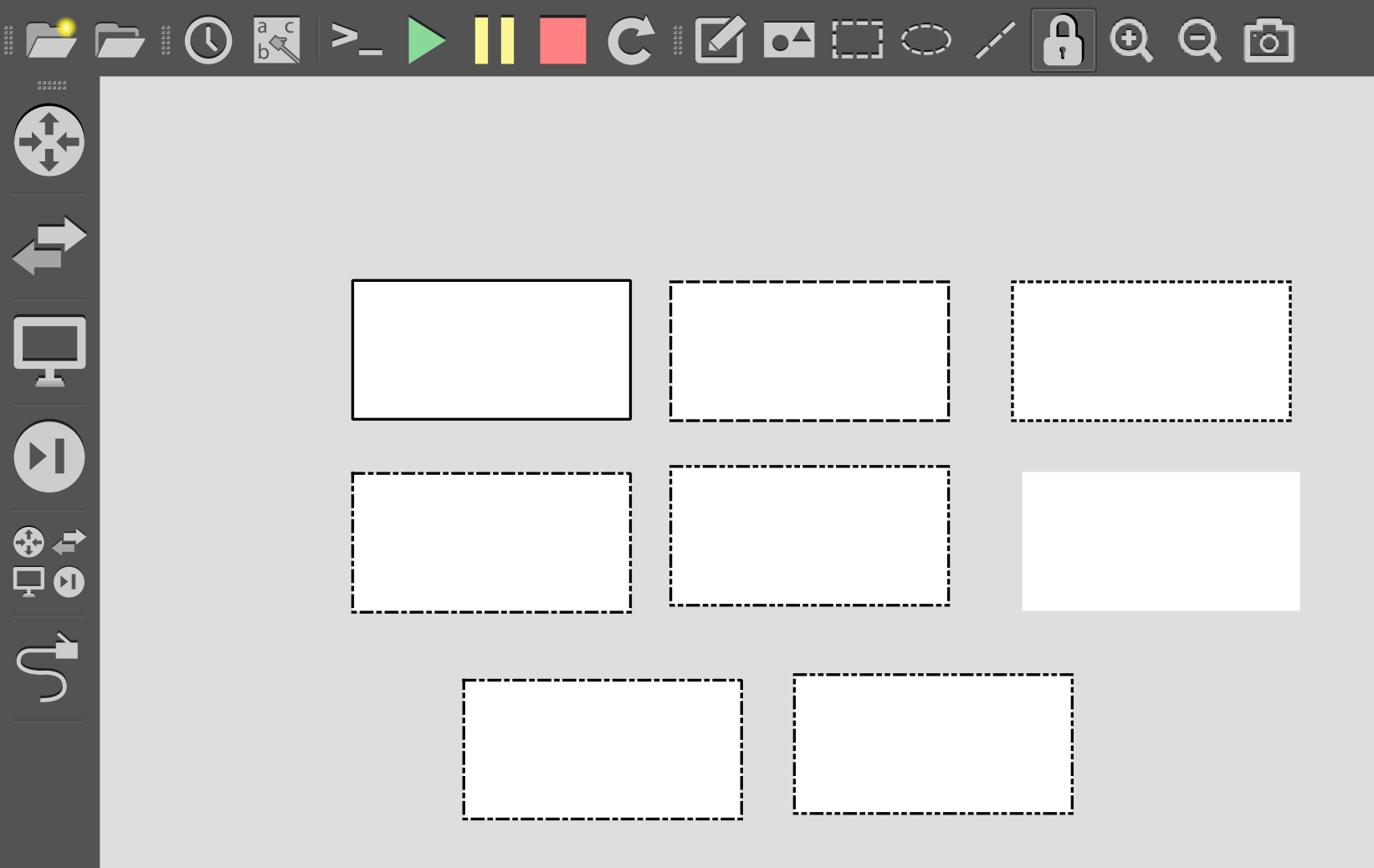 Lock or unlock all items button does not reflect the nodes status on the web-ui workspace GNS3 3 ...