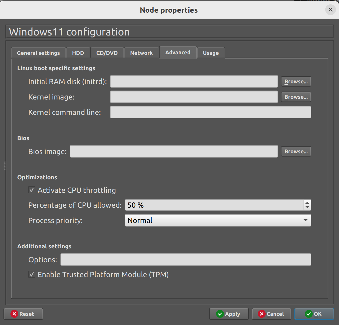 TPM (swtpm) option in QEMU vpms · Issue #3402 · GNS3/gns3-gui · GitHub