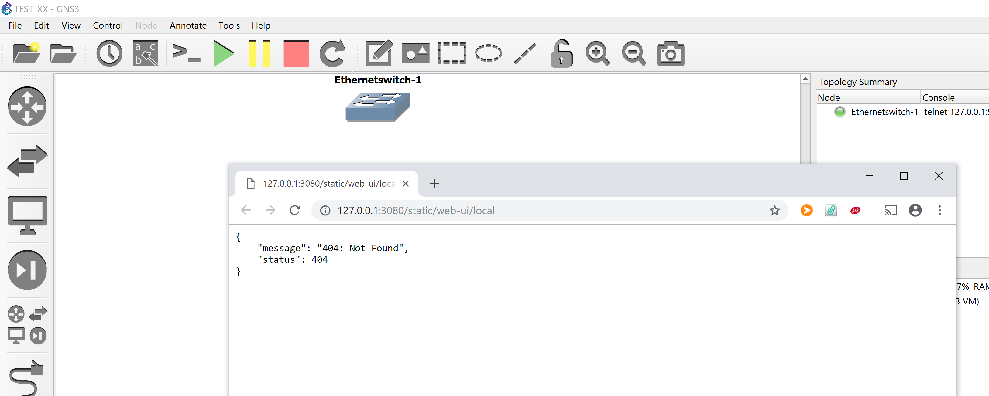 WebUi cannot be opened on Windows in 2.2.0a2 · Issue #337 · GNS3/gns3-web-ui · GitHub