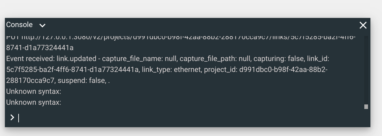 Pressing return in the console shows "unknown syntax" message · Issue ...