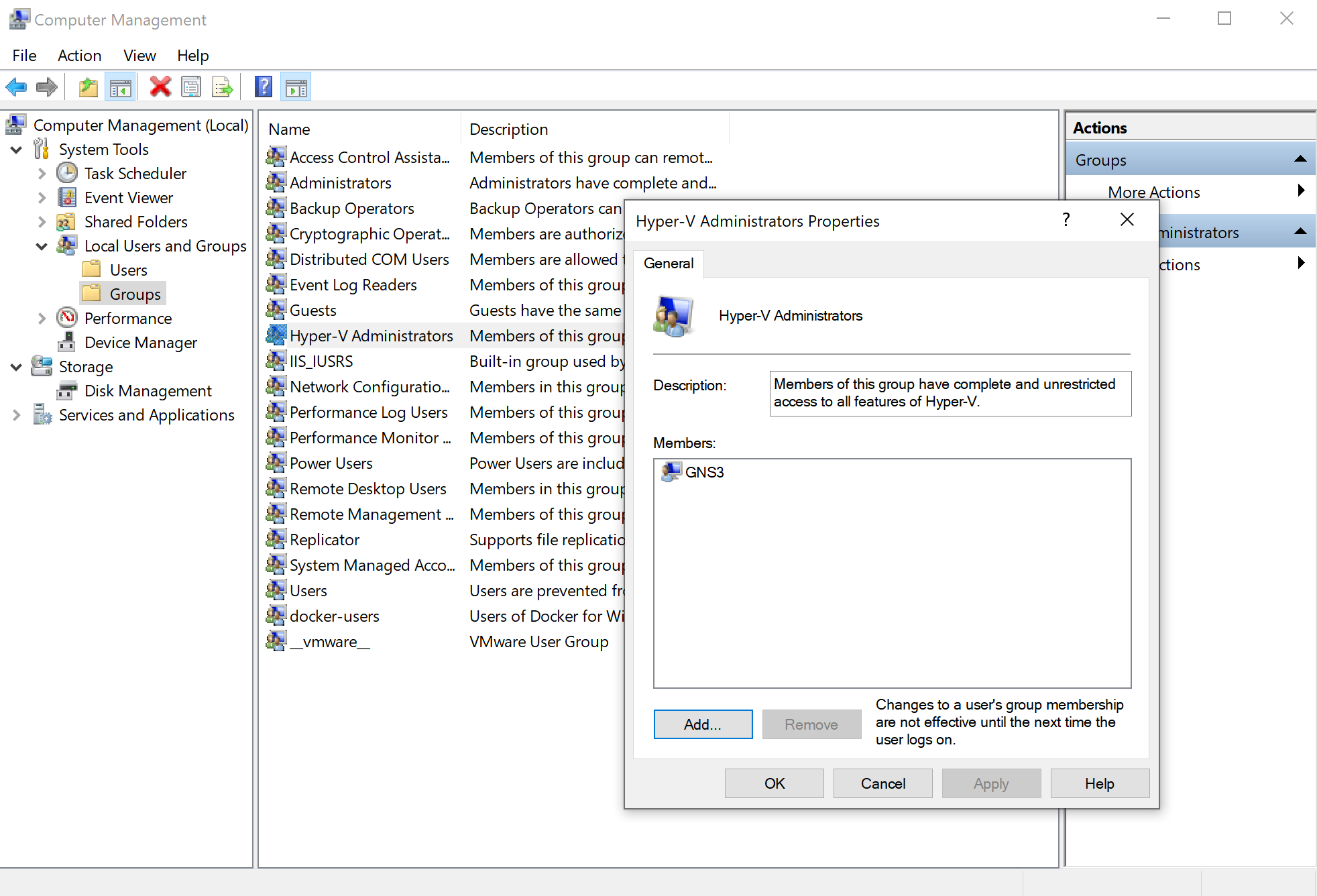 Error when listing Hyper-V VMs · Issue #1755 · GNS3/gns3-server · GitHub