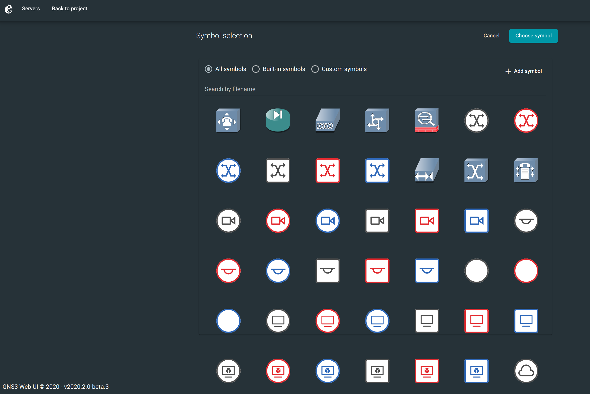 Symbol selection · Issue #871 · GNS3/gns3-web-ui · GitHub