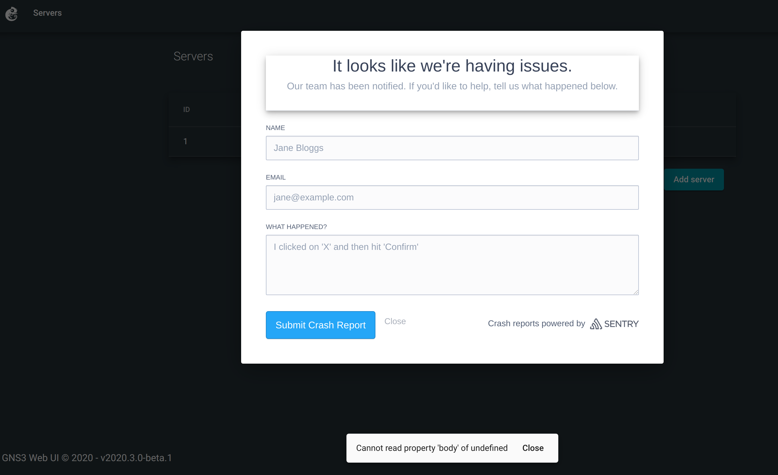 Error when loading the web-ui · Issue #956 · GNS3/gns3-web-ui · GitHub
