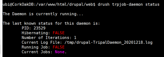 Job Daemon Status block says "Stopped" but daemon is running · Issue #1140 · tripal/tripal · GitHub
