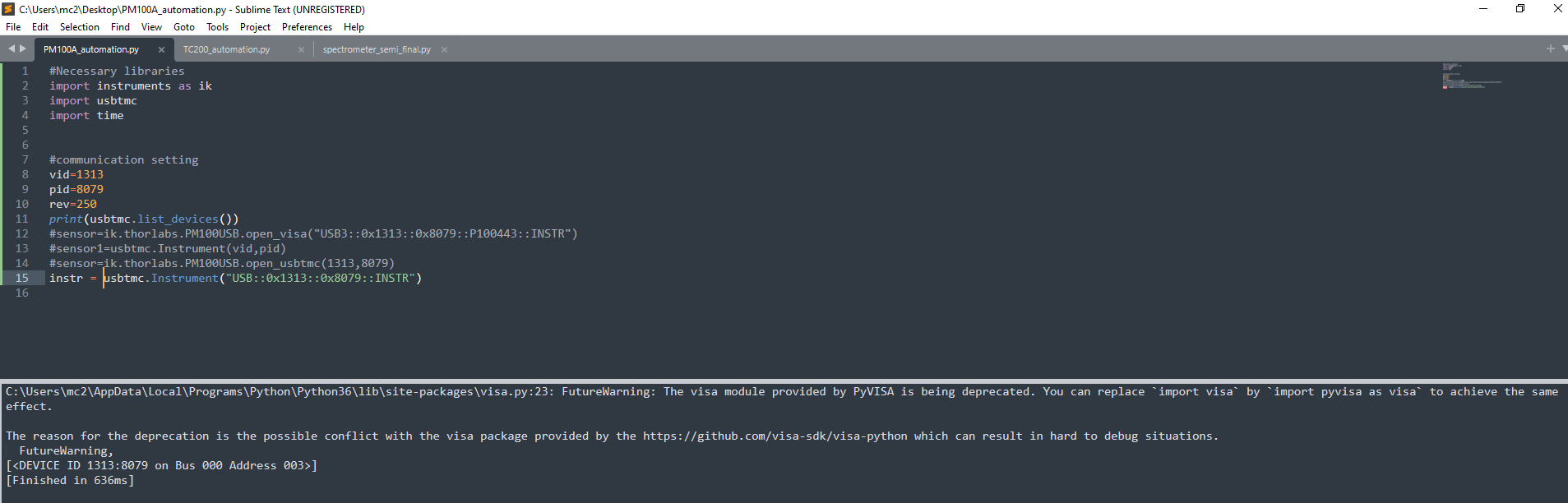 usbtmc comunication · Issue #332 · instrumentkit/InstrumentKit · GitHub