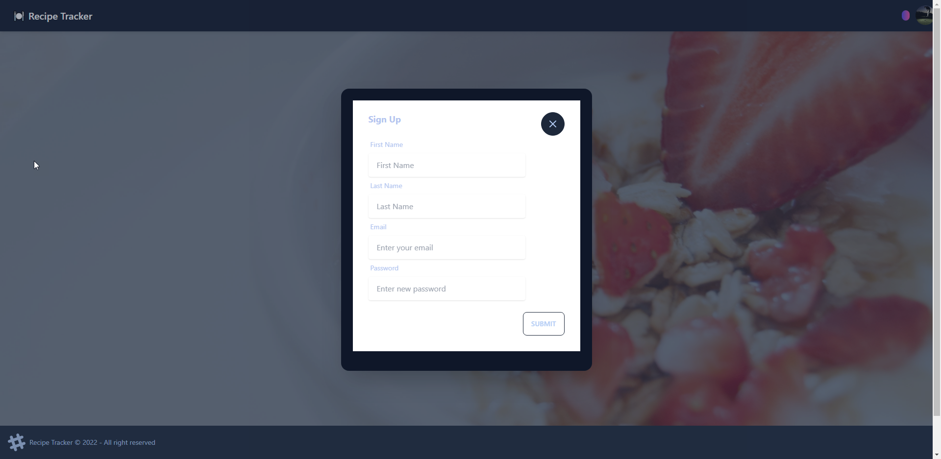 GitHub - Archer261/recipe-tracker