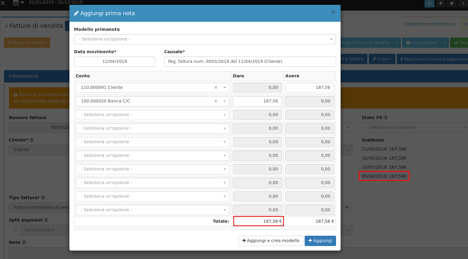Registrazione contabile Fatture di vendita · Issue #558 · devcode-it/openstamanager · GitHub