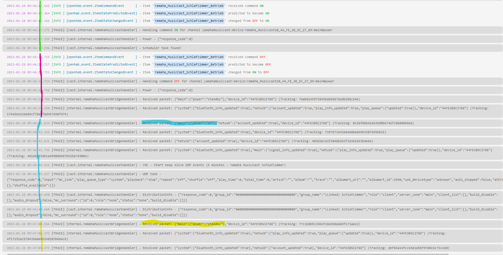 [YamahaMusiccast] main#power State is not being updated · Issue #14250 · openhab/openhab-addons ...