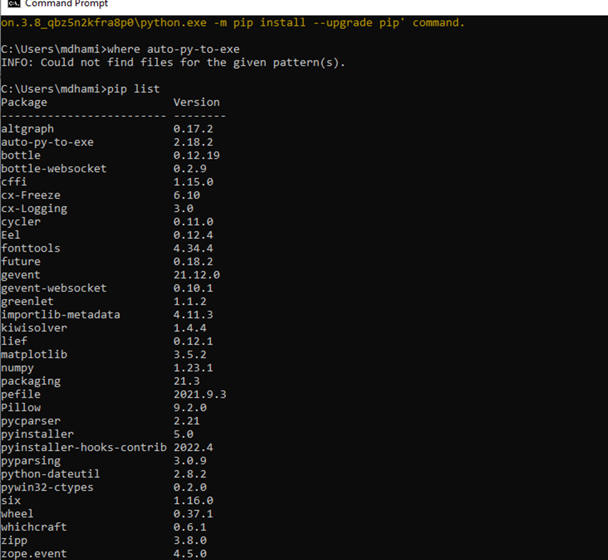 conversion to .exe unsuccessful, bootloader error · Issue #287 ...
