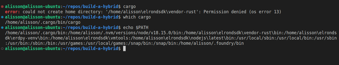 Cargo Vs Code Could Not Create Home Directory Permission Denied Os Error 13 · Issue 3309