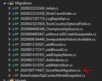 Generate the script for all migrations that have not yet been applied to a given database ...