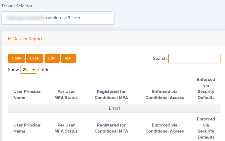 MFA Report Does Not Load · Issue #80 · KelvinTegelaar/CIPP · GitHub