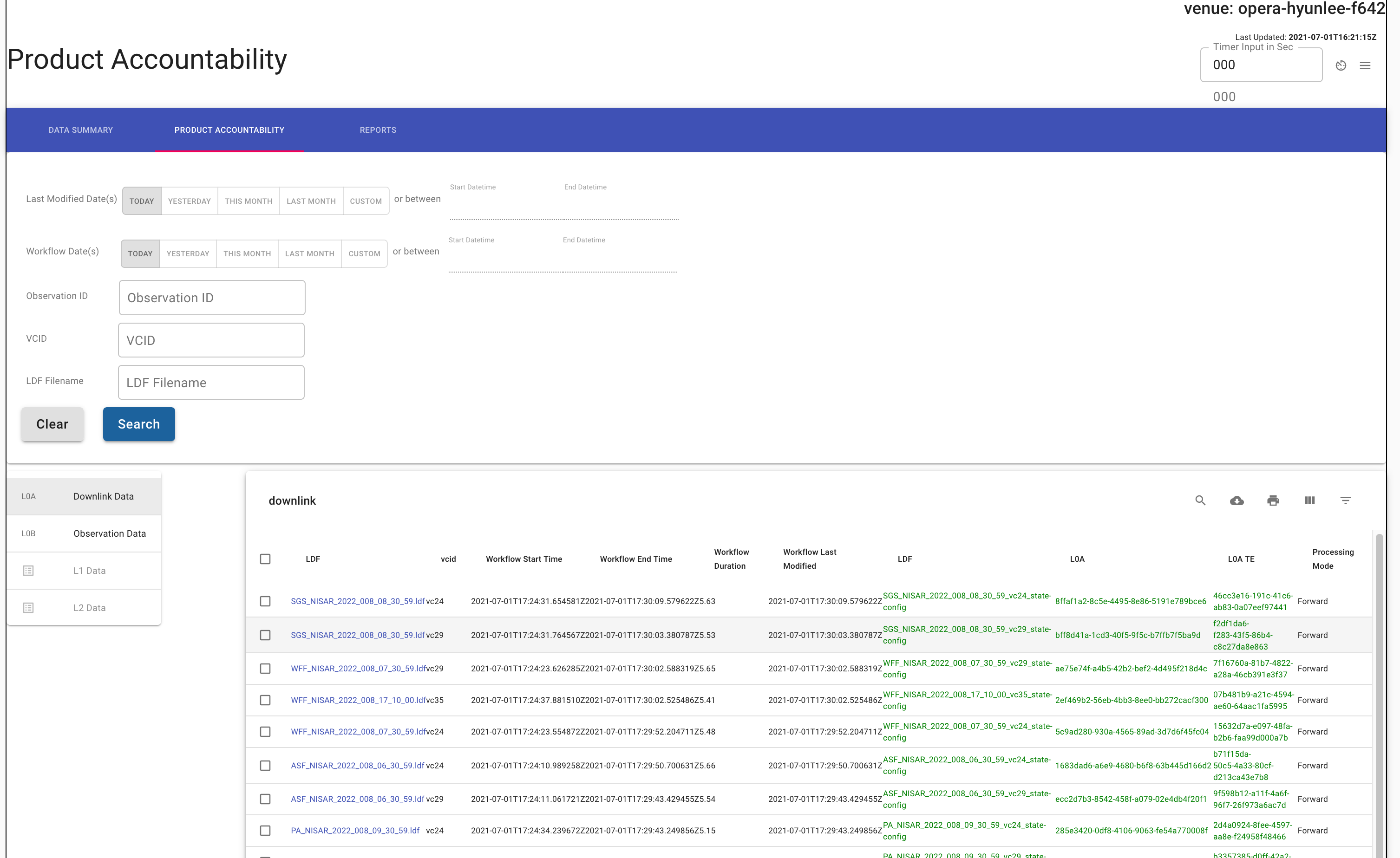 Inital Data Accountability for L2_HLS and L3_DSWx_HLS · Issue #16 · nasa/opera-sds-pcm · GitHub
