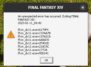 Crashes when sending a report (Linux) · Issue #1049 · goatcorp/Dalamud · GitHub