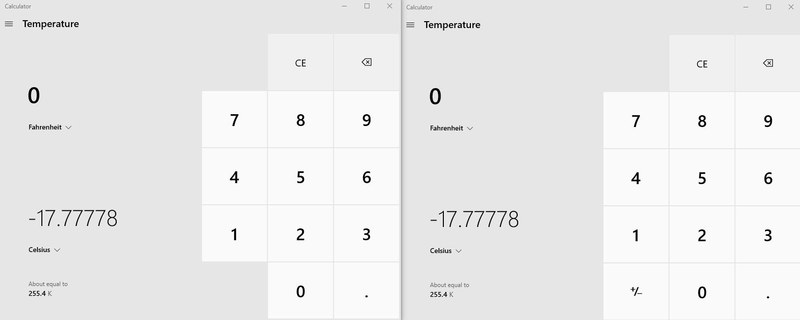 Negative Button for converters inconsistent with visibility · Issue ...