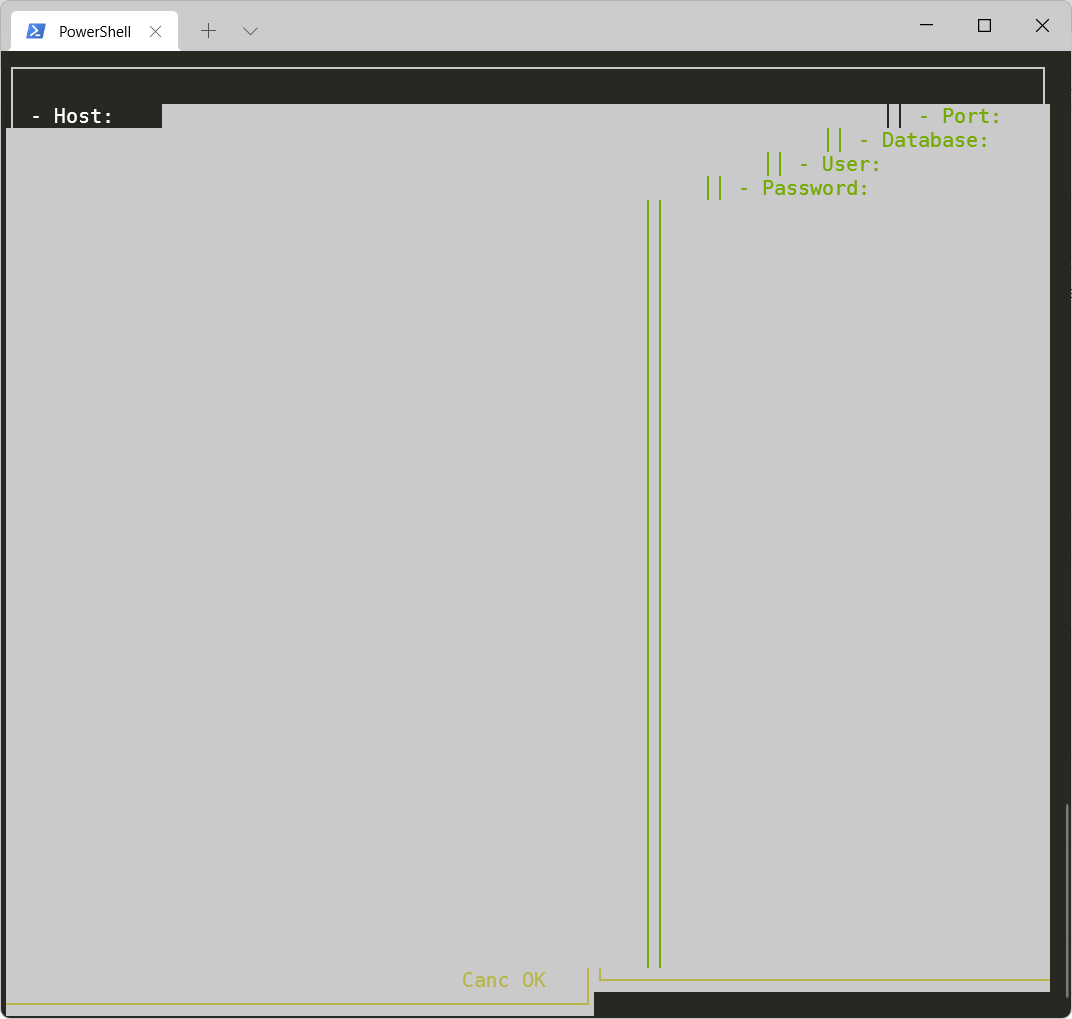 Text user interface looks distorted when run from PowerShell or Cmd ...