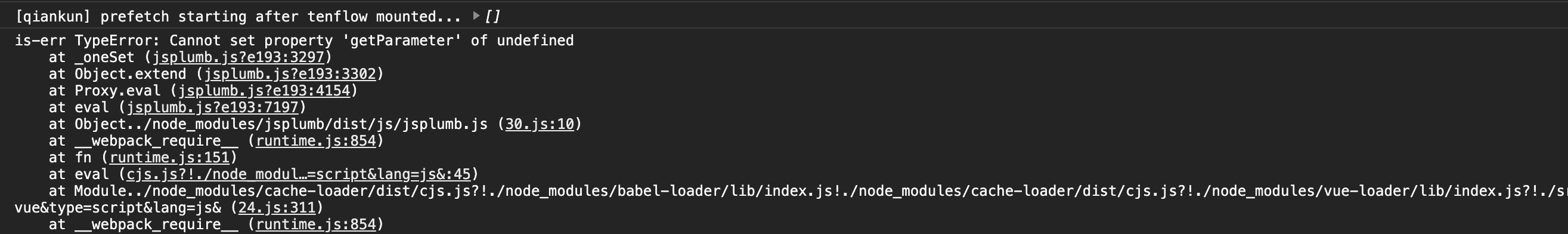TypeError: Cannot set property 'getParameter' of undefined · Issue #406 · jsplumb/community ...