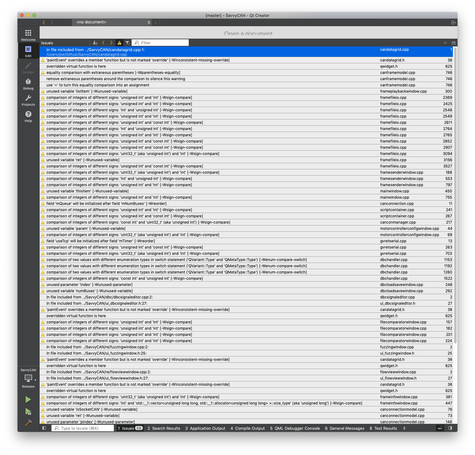 Building on MacOS · Issue #224 · collin80/SavvyCAN · GitHub