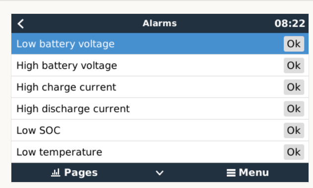 Low Battery Voltage Alarm if /Info/MaxDischargeCurrent = 0 · Issue #407 · Louisvdw/dbus ...