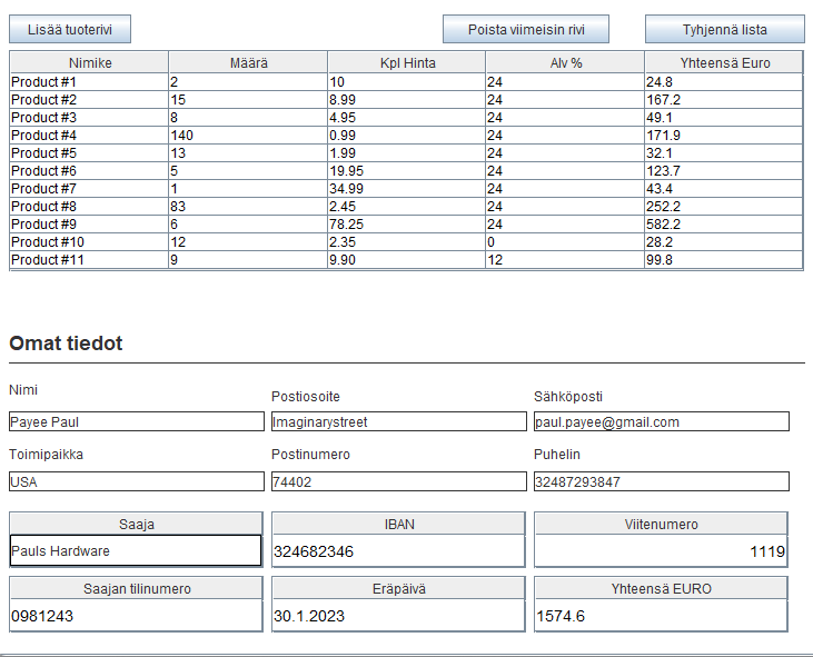 GitHub - JarvensivuS/billing-app: Thesis work of my vocational qualification studies in Omnia 2020.