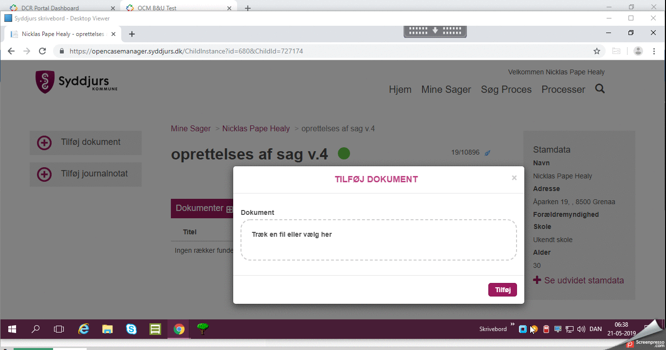 "Tilføj dokument" doesn't work see video · Issue #309 · dcrwork/DCROpenCaseManager · GitHub