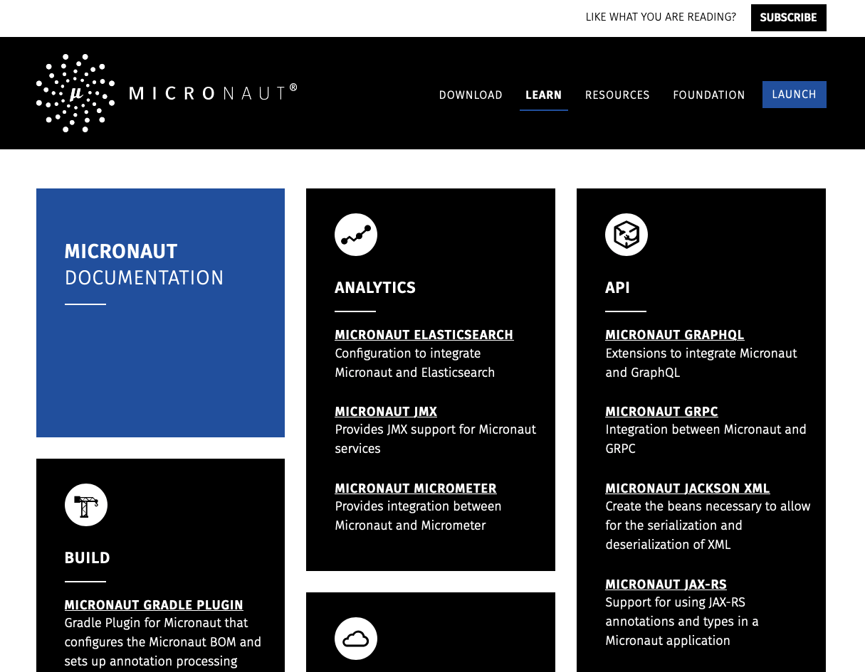 Links to User Guide and API docs are missing from main page · Issue #38 · micronaut-projects ...