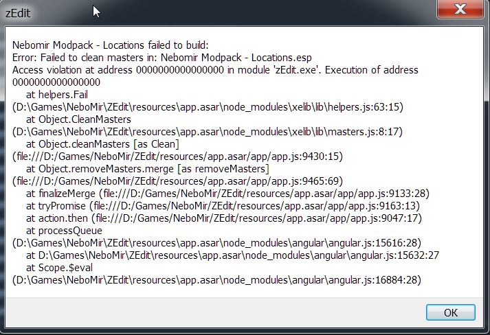 Clean Masters null pointer access violation · Issue #130 · z-edit/zedit · GitHub