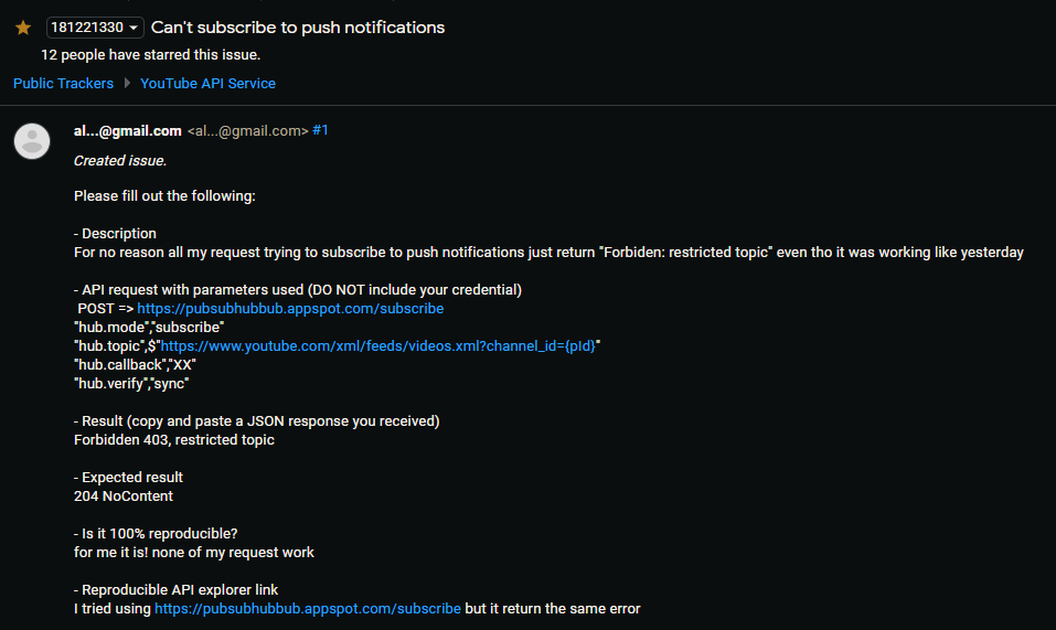 [Bug] PubSub is dead (maybe) · Issue #1822 · iv-org/invidious · GitHub