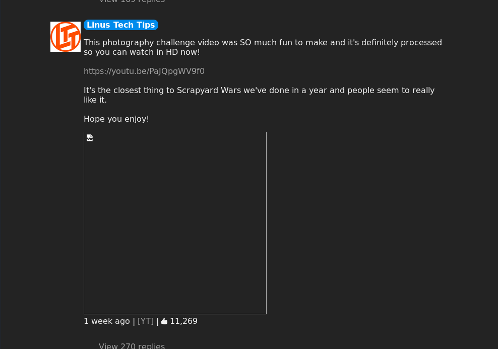 Pictures are broken in the community page · Issue #659 · iv-org/invidious · GitHub