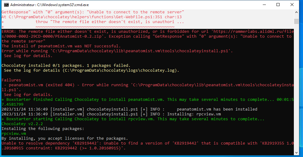 Error during install and persist · Issue #319 · mandiant/commando-vm · GitHub