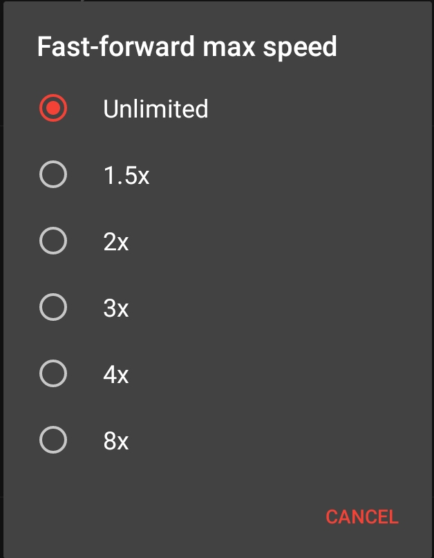 Different Fast-Forward options (2x, 4x, 8x) · Issue #174 · Swordfish90 ...