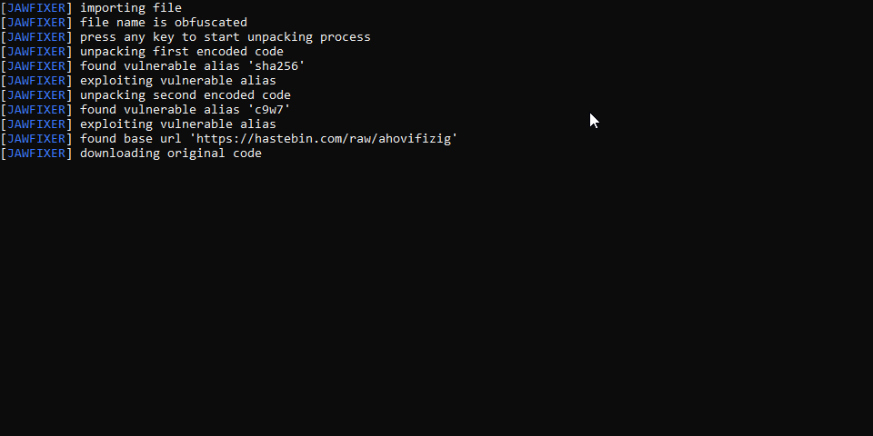 GitHub - nelpats/Jawfixer: simple Jawbreaker obfuscator unpacker made in C#