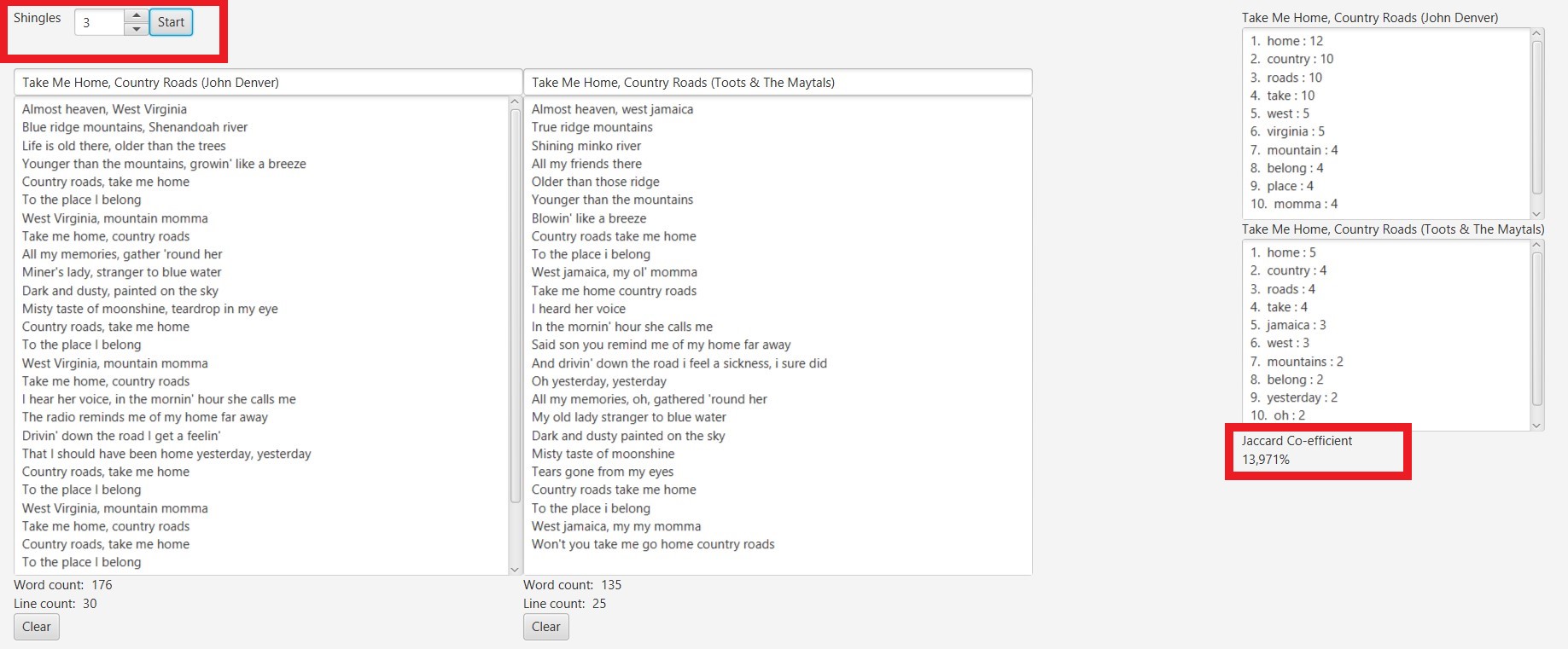 GitHub - JefferyAyiti/Shingles: Implents shingles and Jaccard-coefficient for words
