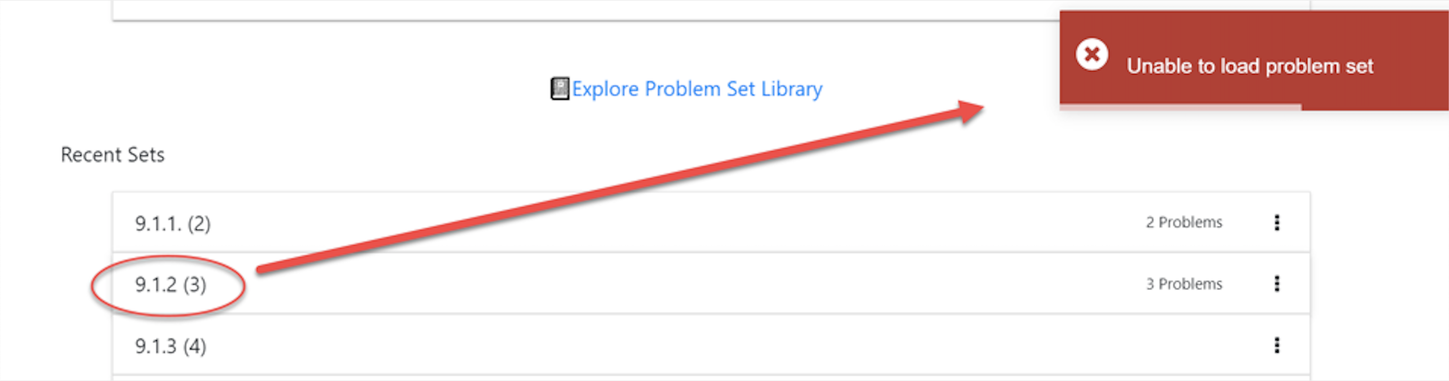Bug: Unable to Load Problem Set · Issue #1544 · benetech/MathShare · GitHub