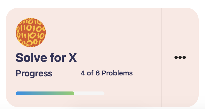 Problem Set Cards: Progress (Mobile > Dashboard) · Issue #1407 · benetech/MathShare · GitHub