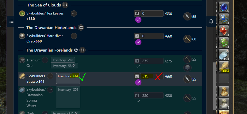 Bug (6.5.6): Autofill not catching every items gathered. · Issue #1313 · ffxiv-teamcraft/ffxiv ...