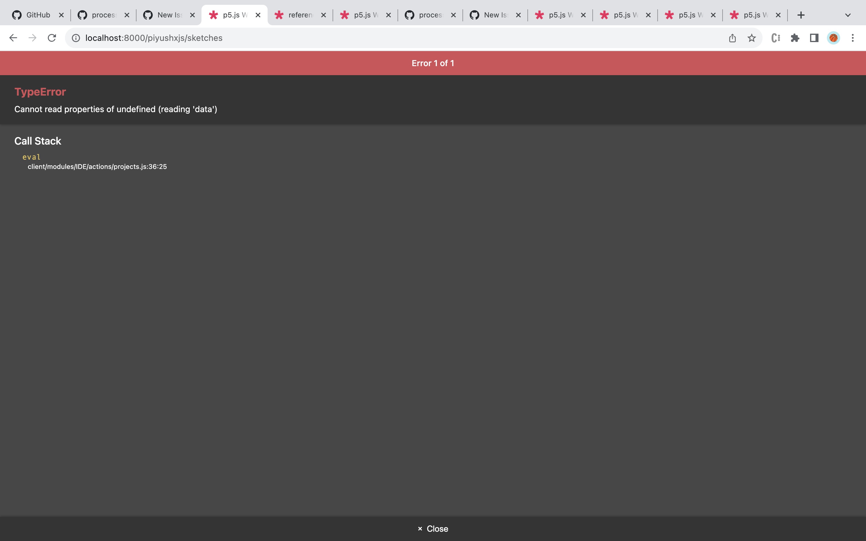 App is getting crashed in `localhost` on latest `develop` · Issue #2582 ...