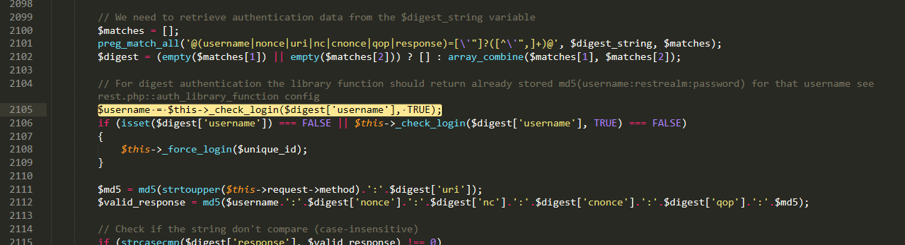 basic and digest authentication · Issue #977 · chriskacerguis/codeigniter-restserver · GitHub