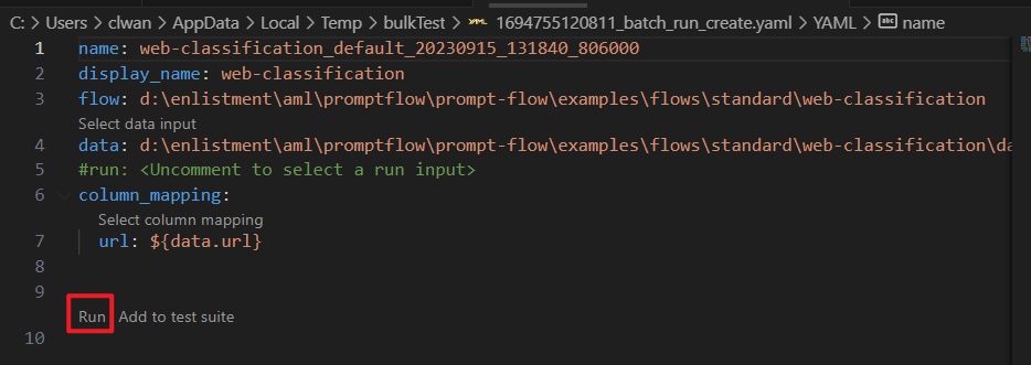 [Feature Request] VSC Extension should show Run button for flow run yaml · Issue #512 ...