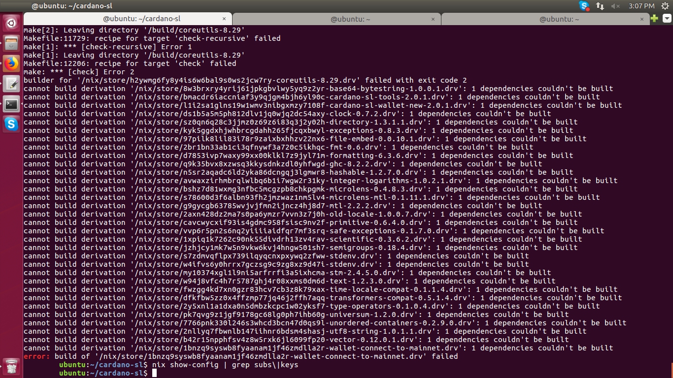 Getting errors while trying to Build and run in the nix store · Issue #4088 · input-output-hk ...