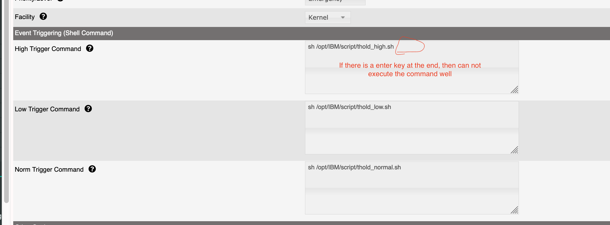 Can not trigger thold command cause there is a Enter Key at the end · Issue #412 · Cacti/plugin ...